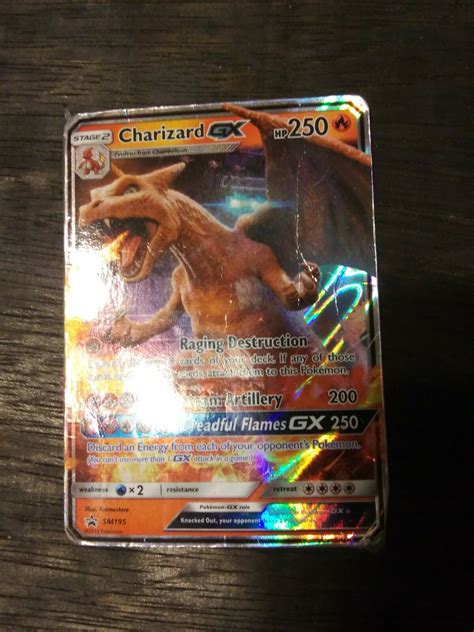 ULTRA RARE Charizard GX SM Black Star Promo Pokemon DAMAGED