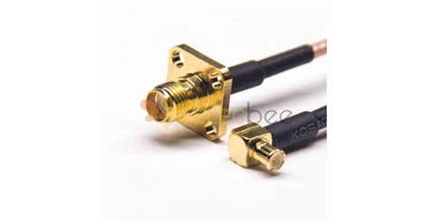 Sma Extention Cable 4 Holes Flange Female Straight To Mcx Male Angled