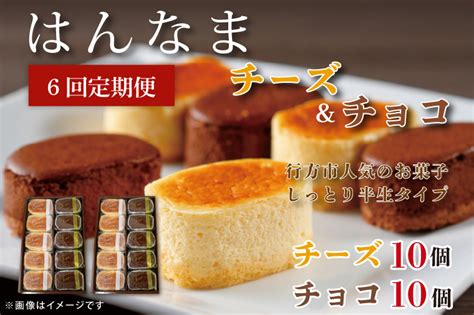 H 40 【6回定期便】はんなまチーズ10個・はんなまちょこ10個｜ふるラボ