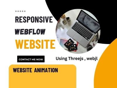 A Responsive Webflow Website With Animation Using Threejs Webjl Upwork