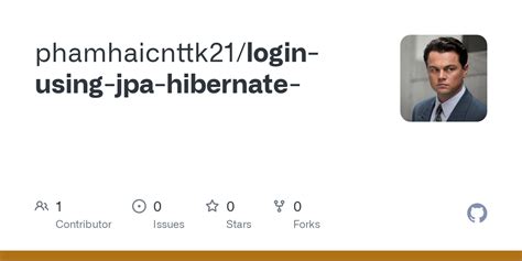 Github Phamhaicnttk21login Using Jpa Hibernate