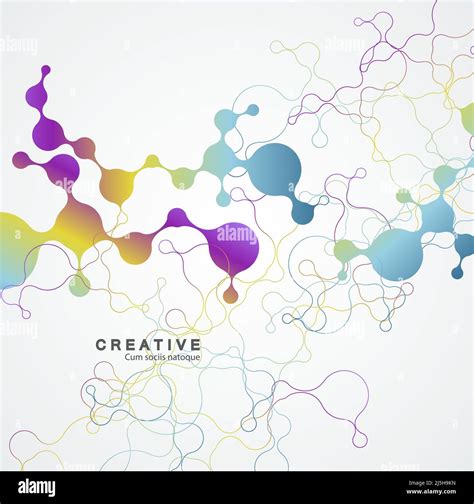 Connected Lines And Dots Vector Technology Concept Background Stock Vector Image And Art Alamy