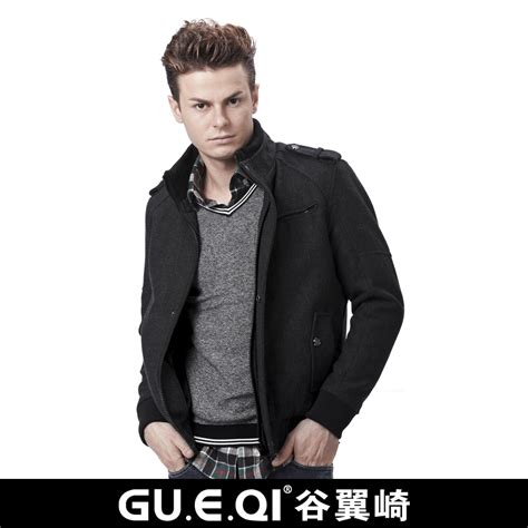 谷翼崎2012秋冬新款韩版男装立领 呢子夹克 加厚毛呢外套ns12 S3syd891026