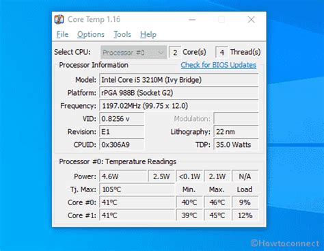How To Check CPU Temp In Windows Or