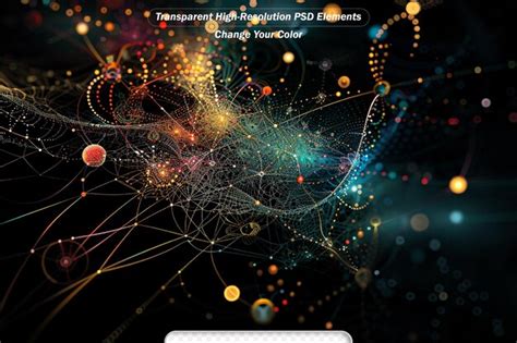 Premium Psd Molecular Structure Series Interplay Of Abstract Atoms On