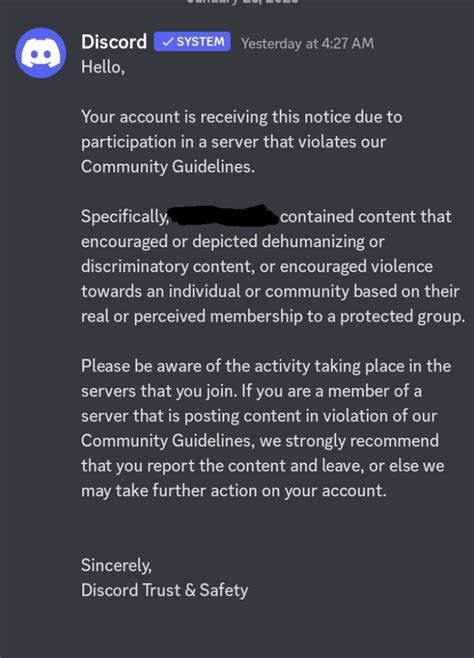 Will My Account Get Banned For Being In A Server That Broke Tos And Got Deleted By Discord I