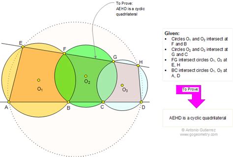 Geometry Problem 73 Three Intersecting Circles Cyclic Quadrilateral Angles