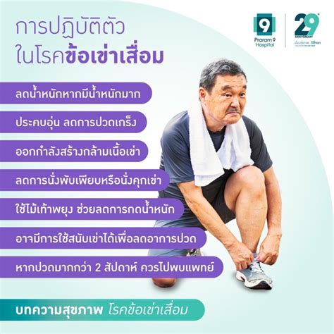 ข้อเข่าเสื่อมรักษาได้ คืนความสุขให้ชีวิต