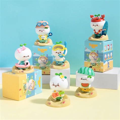 Budding Pop Summer Body Series Figurines Blind Boxes Budding Pop World