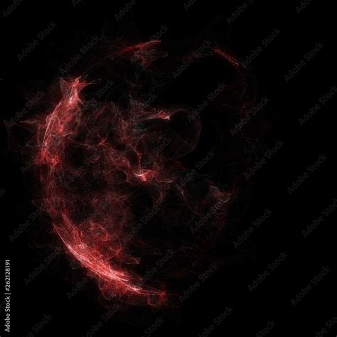 Abstract Particles Background With Corrupted Point Sphere Sun Solar Flare Particles Coronal