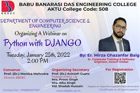 Bbdec Webinar On Python With Django” Bbdec