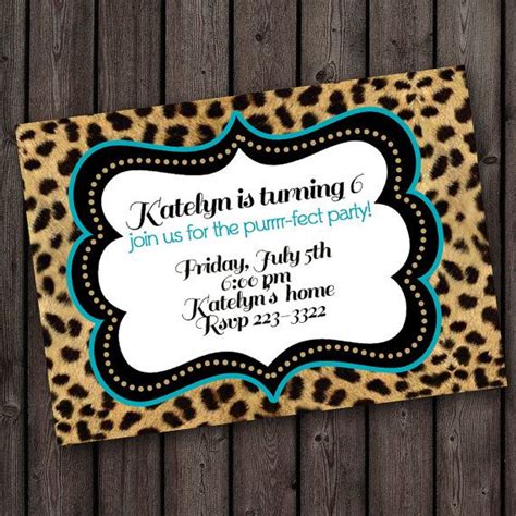 Cheetah 9th Birthday Invitation Safari Party Zazzle Com Artofit