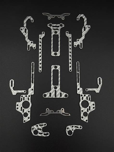 124 Rts Silver Carbon Fiber Chassis Kit Rhino Racing Rts 620 Super G Rc Drift Arena