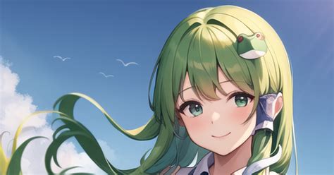 東風谷早苗 早苗さんのギリえっちじゃない絵（早苗さん本人はそもそもエッチ） 大海原のイラスト Pixiv