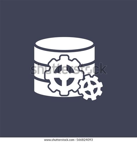 Server Gear Icon Stock Vector Royalty Free 566824093 Shutterstock