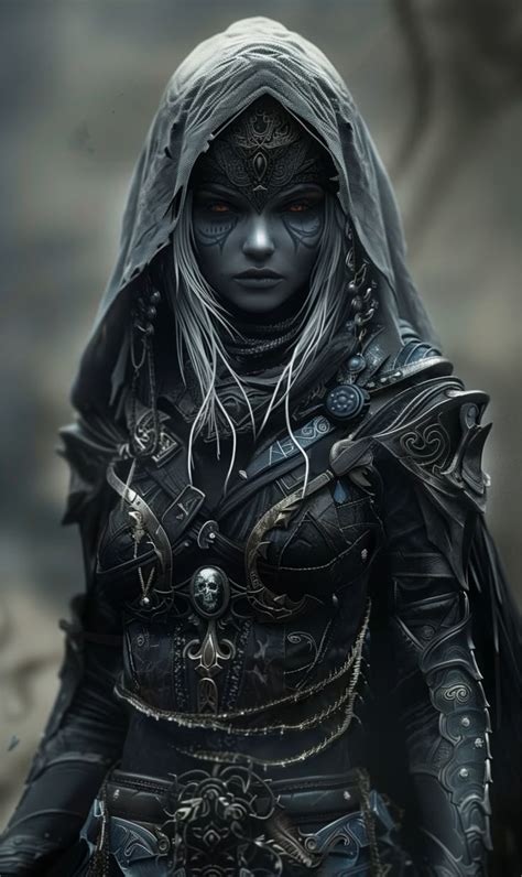 Drow Assassin In 2024 Dark Fantasy Dark Elf Fantasy Illustration