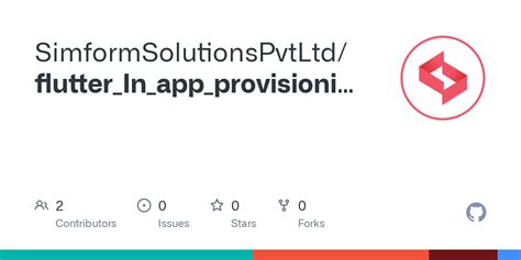 GitHub SimformSolutionsPvtLtd Flutter In App Provisioning