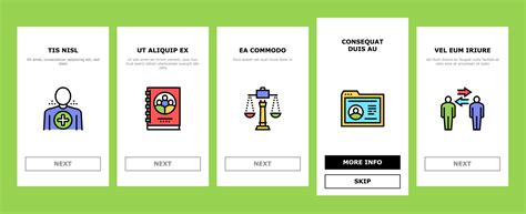 Business Ethics Moral Onboarding Icons Set Vector 9870765 Vector Art At Vecteezy