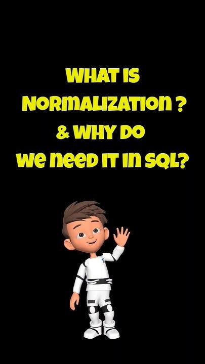 Normalization In Sql Sql Shorts Youtube