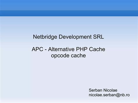 Apc Presentation Ppt