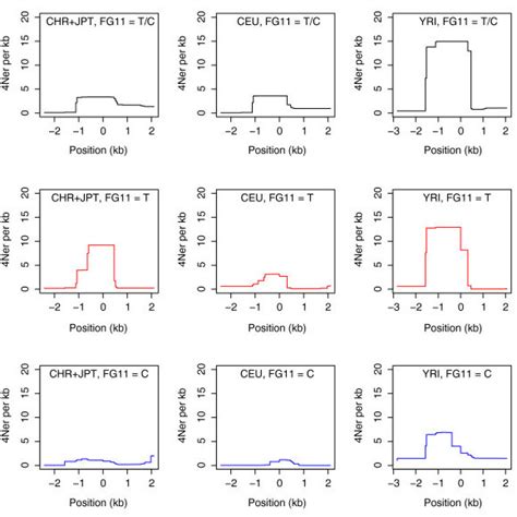 Profiles Of Recombination Rate At The Dna2 Hotspot In The Mhc Region In