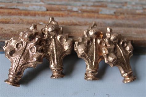 Four Vintage Brass Finials Garden Home Supplies Architectural Salvage