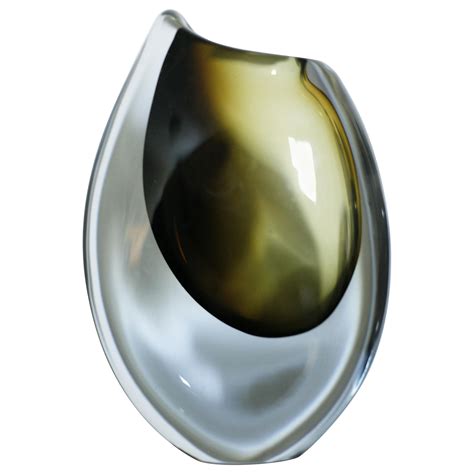 1960s Swedish Vintage Orrefors Crystal Glass Vase For Sale At 1stdibs