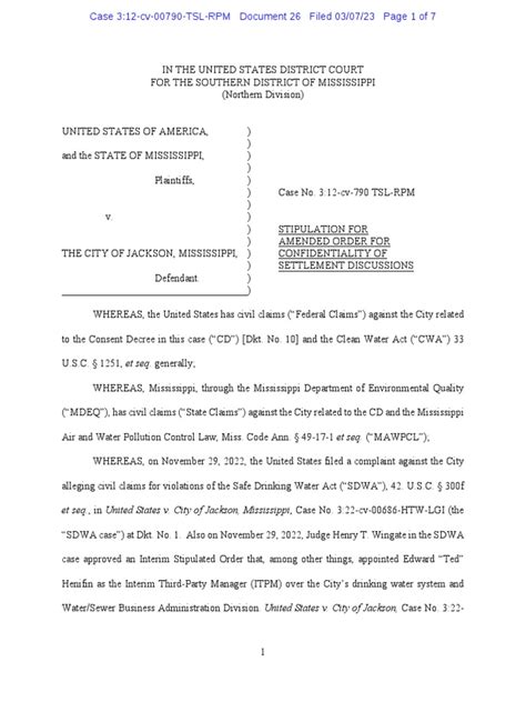 Consent Decree Court Filings Pdf Cause Of Action Confidentiality