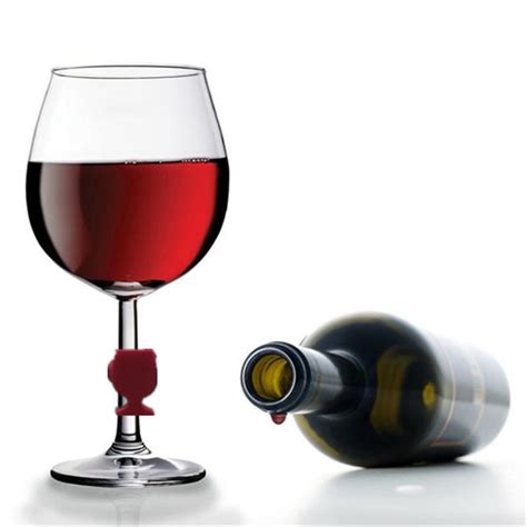8pcs Kitchen Silicone Wine Glass Marker Reusable Cup Identifier Glass