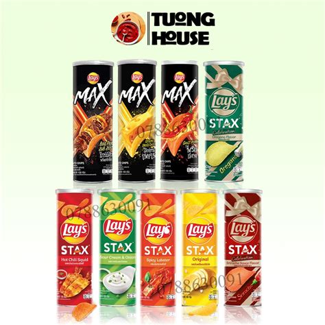 Snack Khoai Tây Lay s STAX lon g đủ vị Shopee Việt Nam