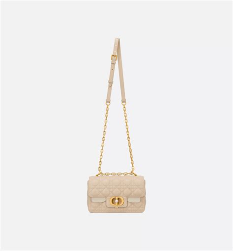 Small Dior Jolie Top Handle Bag Two Tone Dusty Ivory And Powder Beige