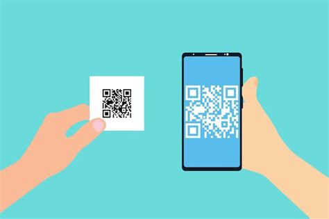 Numérisation De Code Qr à Lintérieur Du Vecteur De Concept Mobile Main Tenant Un Smartphone Et