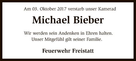 Traueranzeigen Von Michael Bieber Trauerkreiszeitungde
