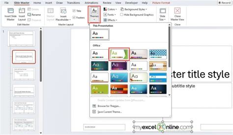 How To Use PowerPoint Slide Master Step By Step Guide MyExcelOnline