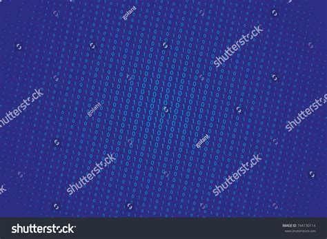 random numbers 0 1 background matrix stock vector royalty free