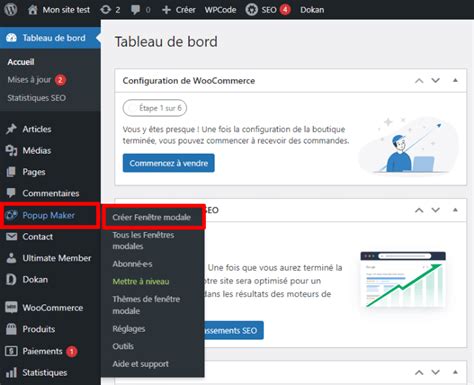 Comment créer un pop up avec option oui non sur un site WordPress