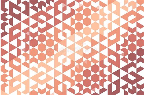 Soft Brown And Pink Triangular Maze Pattern Creating A Geometric