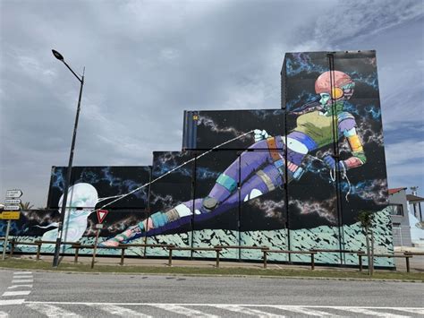 El Universo De Deih En El Festival Barcarès Street Art Museum Arte Urbano