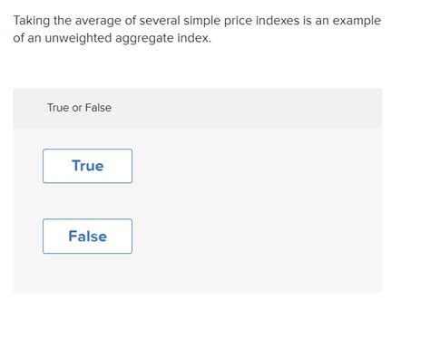 Solved Taking The Average Of Several Simple Price Indexes Is