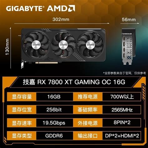 【手慢无】技嘉rx 7800xt显卡 3899元到手价瀚铠 Rx 7800 Xt 16g D6游戏硬件显卡 中关村在线