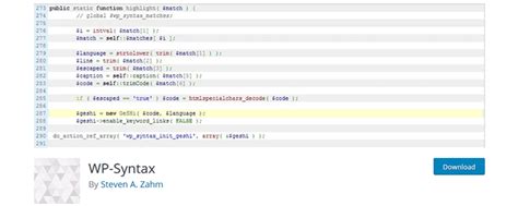 Free Syntax Highlighter WordPress Plugins Yes Web Designs