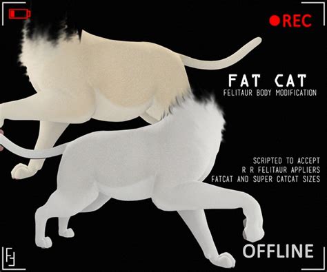 Second Life Marketplace Found Footage Felitaur Fatcat Body Mod