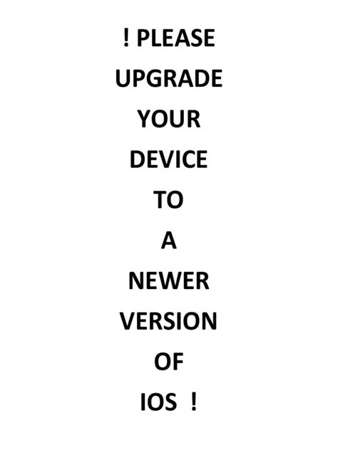 please upgrade your device to a newer of ios pdf