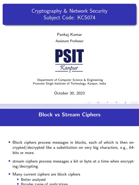 Lecture 15 Pdf Cipher Cryptography