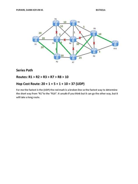 analysis of fastest and safest routing paths between network nodes r1