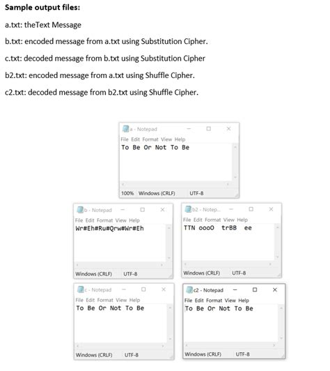 Solved Encoding And Decoding A Create An Interface Chegg Com