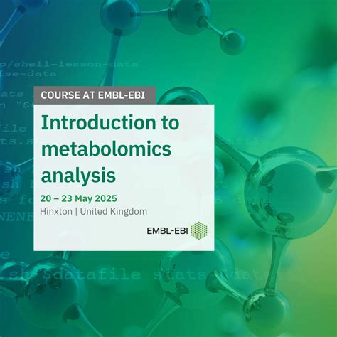 Metabolomics Datascience Bioinformatics Metabolights Sciencelearning Sciencetraining Embl