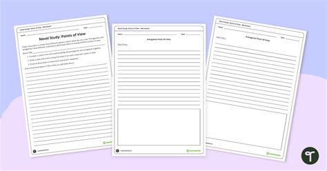 Analyzing A Book Character Literature Activity Teachervision Worksheets Library