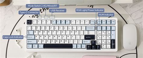 EPOMAKER X AULA F Wireless Mechanical Keyboard Hot Swappable Gasket Custom Gaming Keyboard