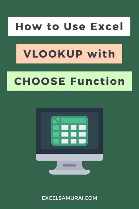 excelsamurai on linkedin how to use excel vlookup with choose function